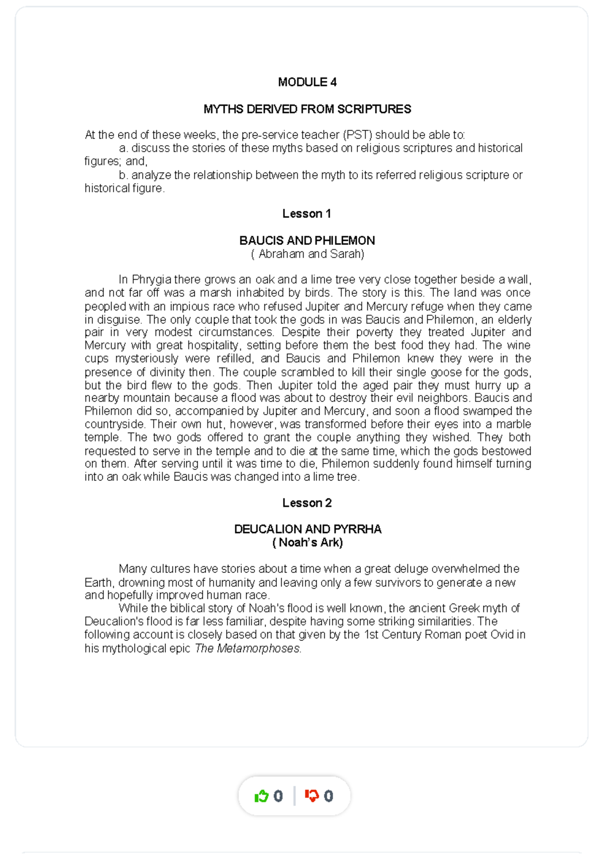El112-module-4-ddddd compress - MODULE 4 MYTHS DERIVED FROM SCRIPTURES At the end of these weeks ...