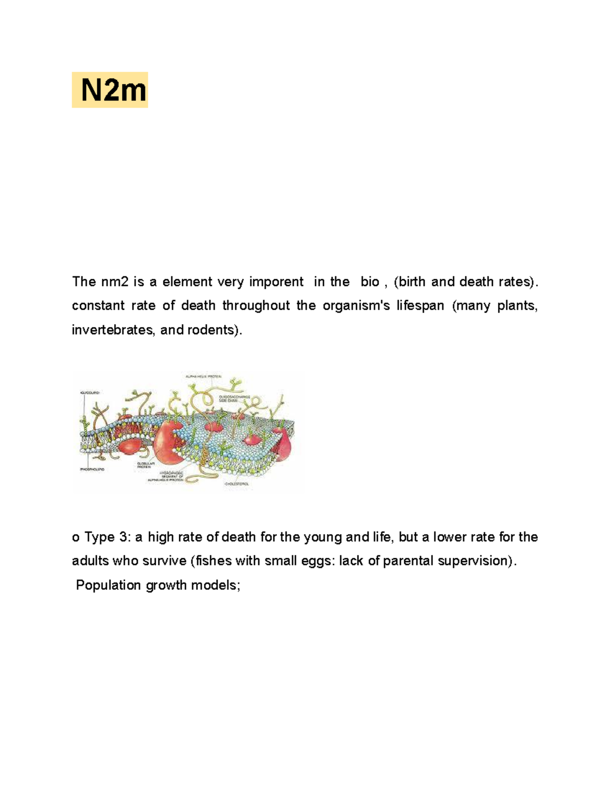 N2m biologie - N2m The nm2 is a element very imporent in the bio ...