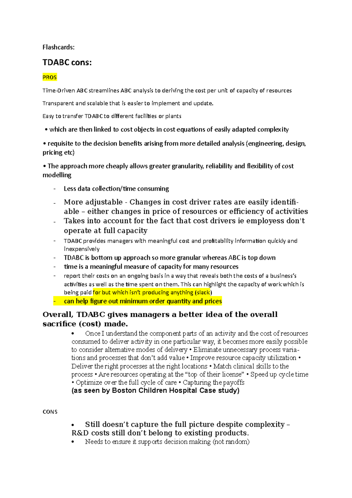 Condensed notes used in preperation of the exam - Flashcards: TDABC ...