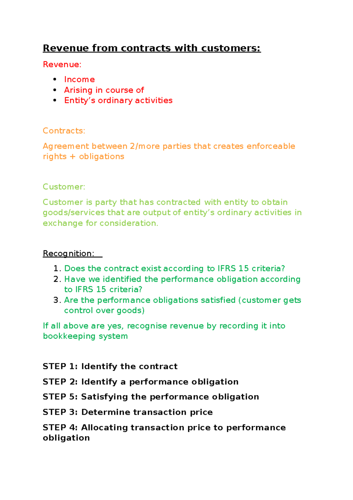 Revenue from contracts with customers - Revenue from contracts with ...