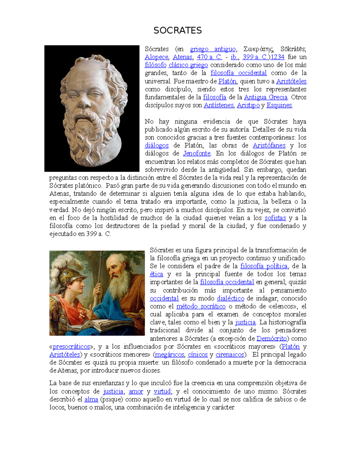 Socrates - resumen - SOCRATES Sócrates (en griego antiguo, Σωκράτης ...