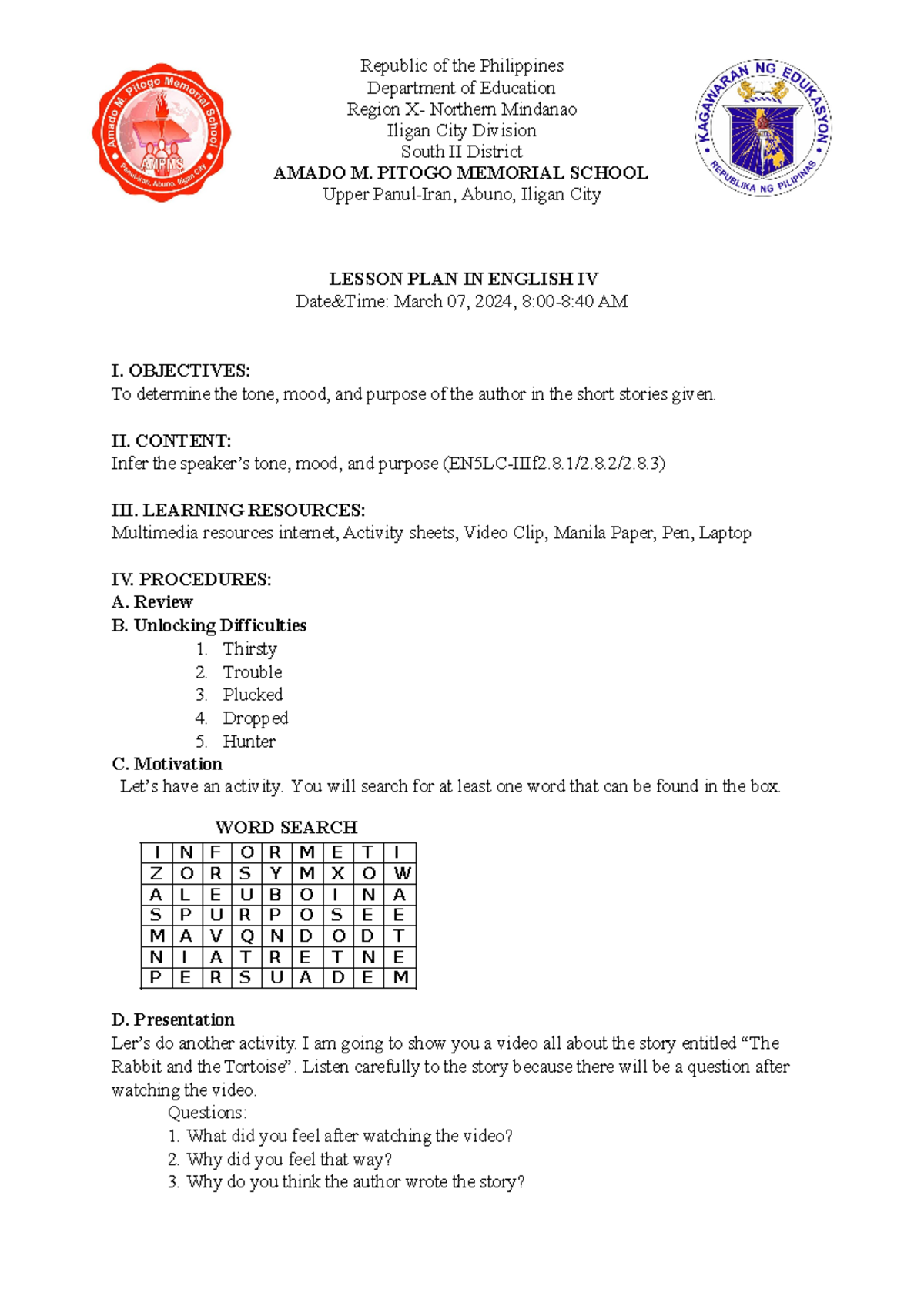 Take home assignment and collaborative expertise with grade 6 jose ...