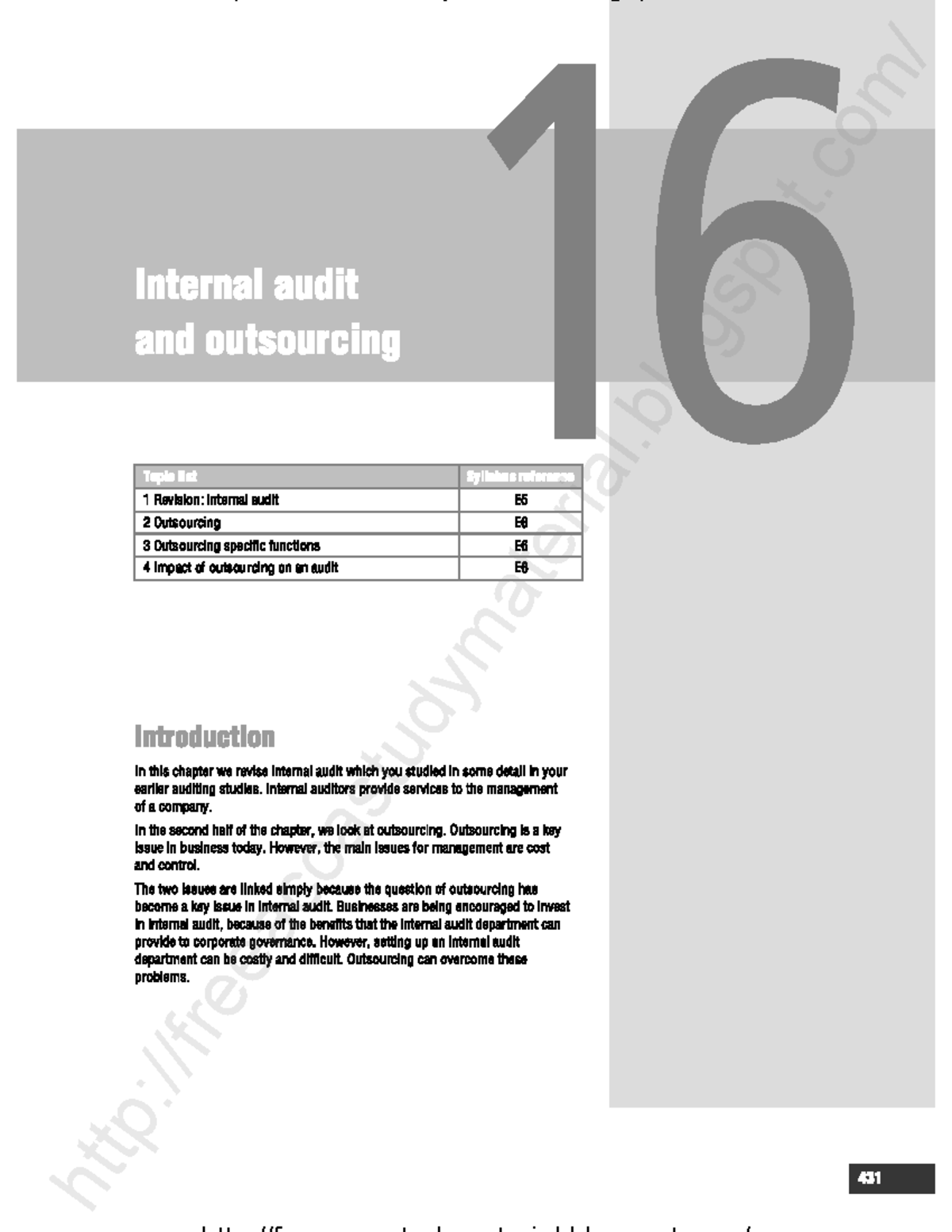 Internal audit and outsourcing - Business Accounting - Studocu