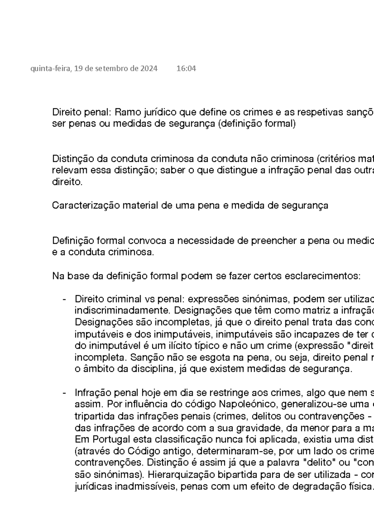 Direito penal Ramo jurídico que define os crimes e as respetivas ...