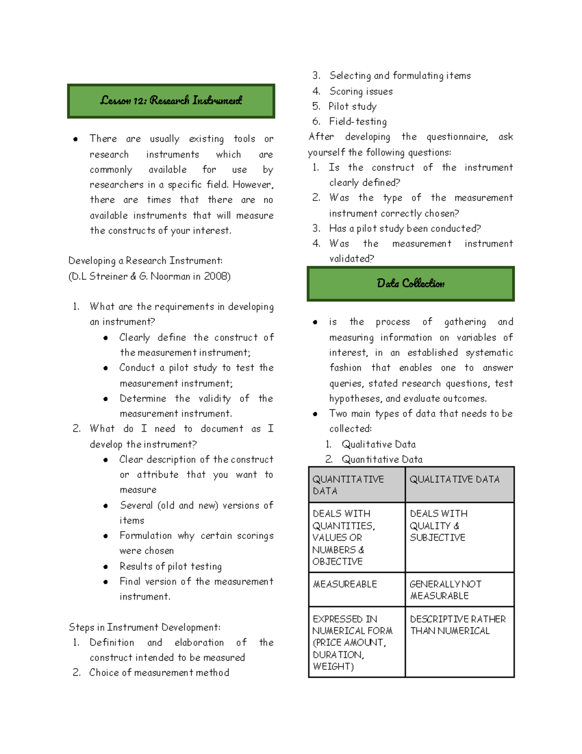 Res-2-Reviewer - For research subject grade 12 curriculum - Lesso 12 ...