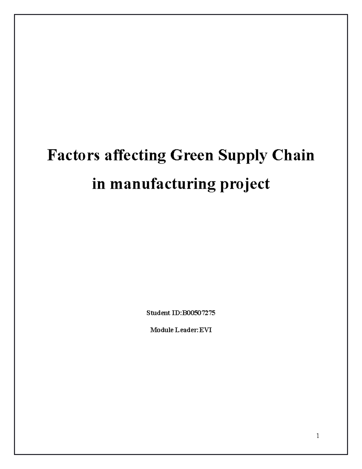 SL0196 - Rectified - Dissertation - Factors affecting Green Supply ...