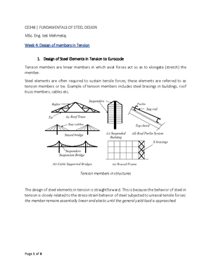 W02 Design of steel members and cross-section classification compressed ...