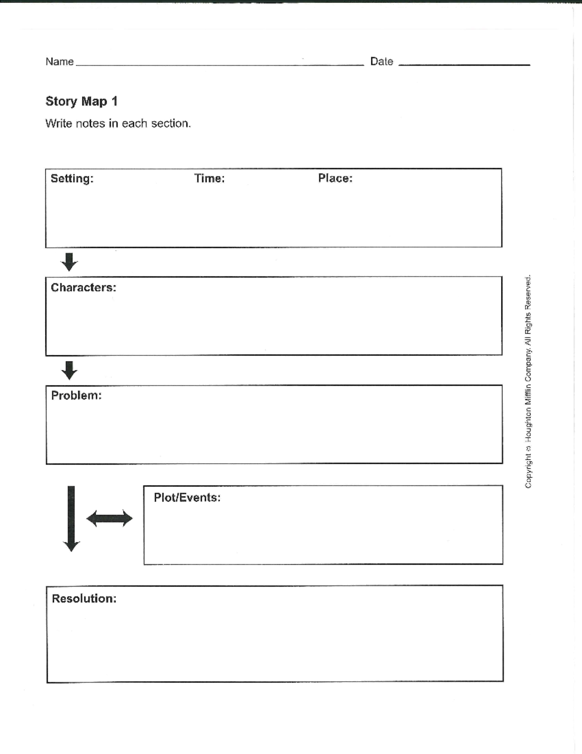10-Story Elements Graphic Organizers - Literary Criticism - Studocu