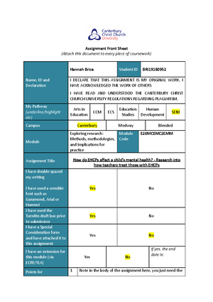 PPDP - ppdp for readiness interview - Candidate number: 262759 ...