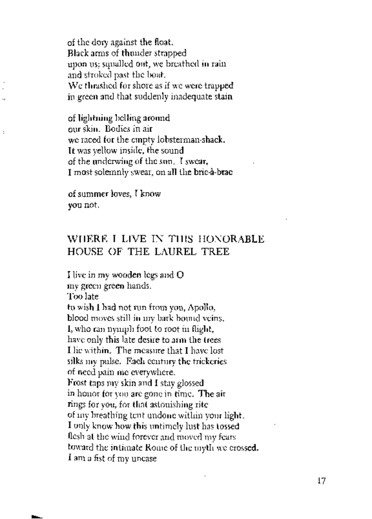 Anne Sexton - The Complete Poems 45 - of the dory against the float ...