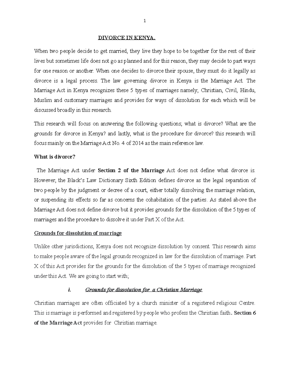 Divorce IN Kenya - DIVORCE IN KENYA. When two people decide to get ...