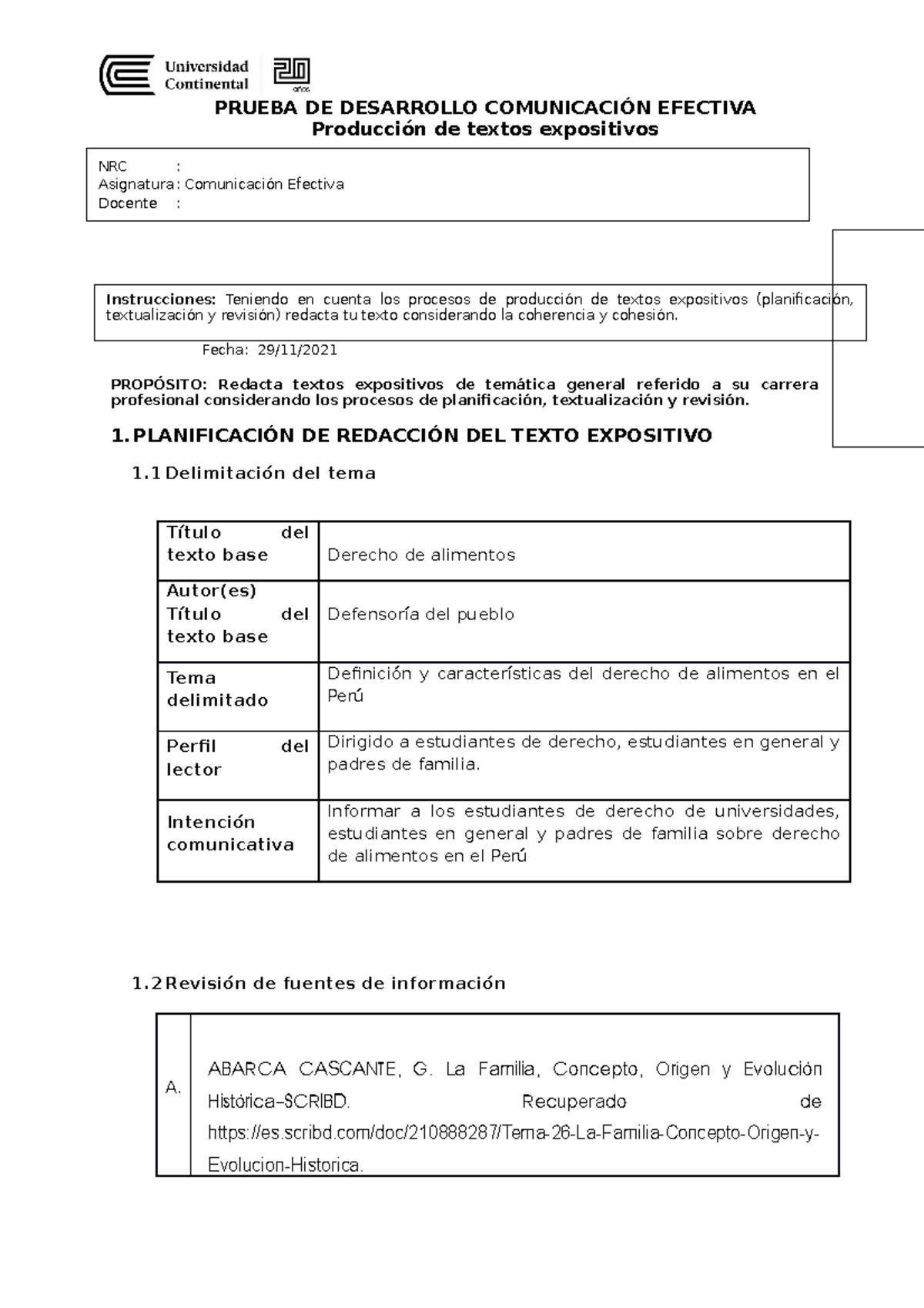 Prueba DE Desarrollo Comunicación Efectiva - PRUEBA DE DESARROLLO COMUNICACIÓN EFECTIVA ...