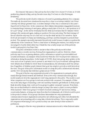 Defining Public Relations - Public relations focuses on thoughtful and ...