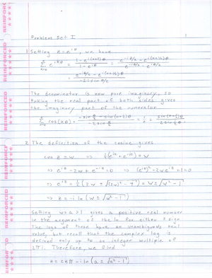 Homework Problem set 1 - Physics 5115 Mathematical Physics Florida ...
