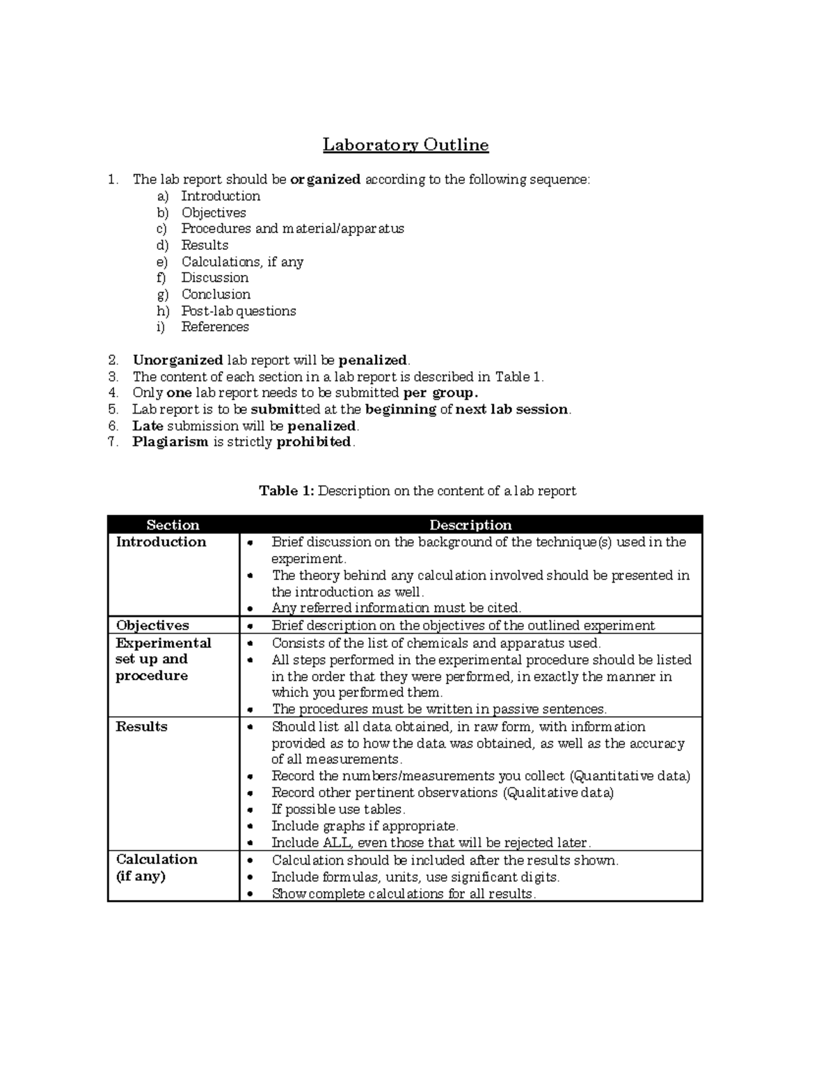 Lab Report Format STK 1211 (PRACTICAL ANAYLYTIC CHEMISTRY) - Resource ...