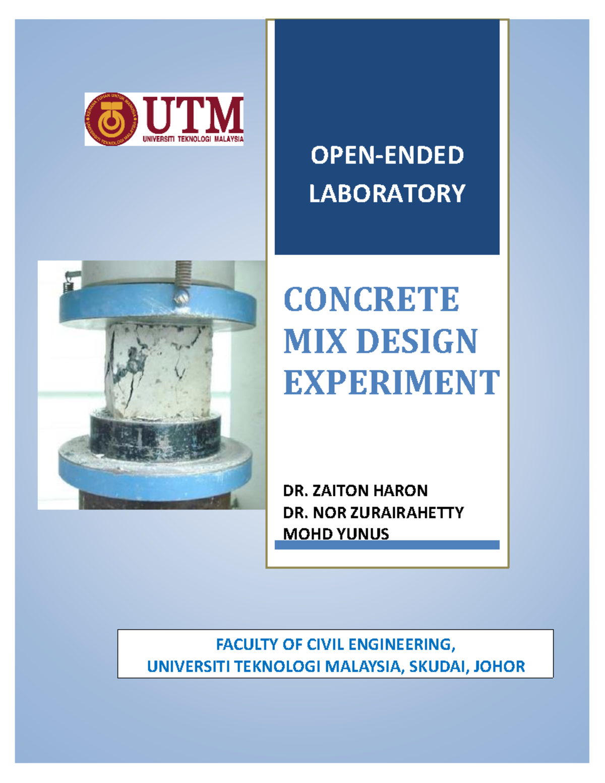 Laboratories handbook - OPEN-ENDED LABORATORY CONCRETE MIX DESIGN ...