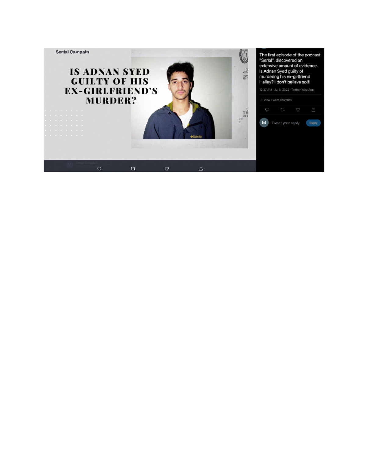 Investigatin+Media+Assignment - Serial Campain The first episode of the ...