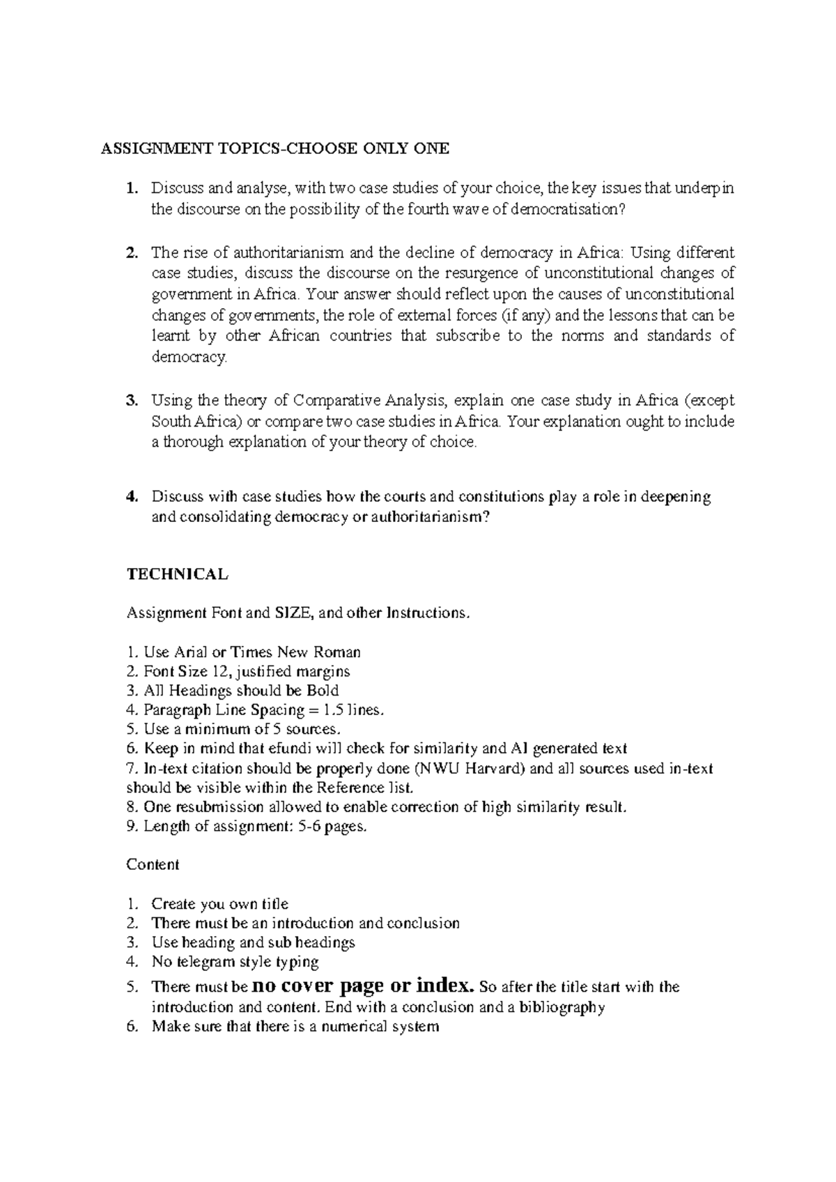 Assignment 1 2 - ASSIGNMENT TOPICS-CHOOSE ONLY ONE Discuss and analyse ...