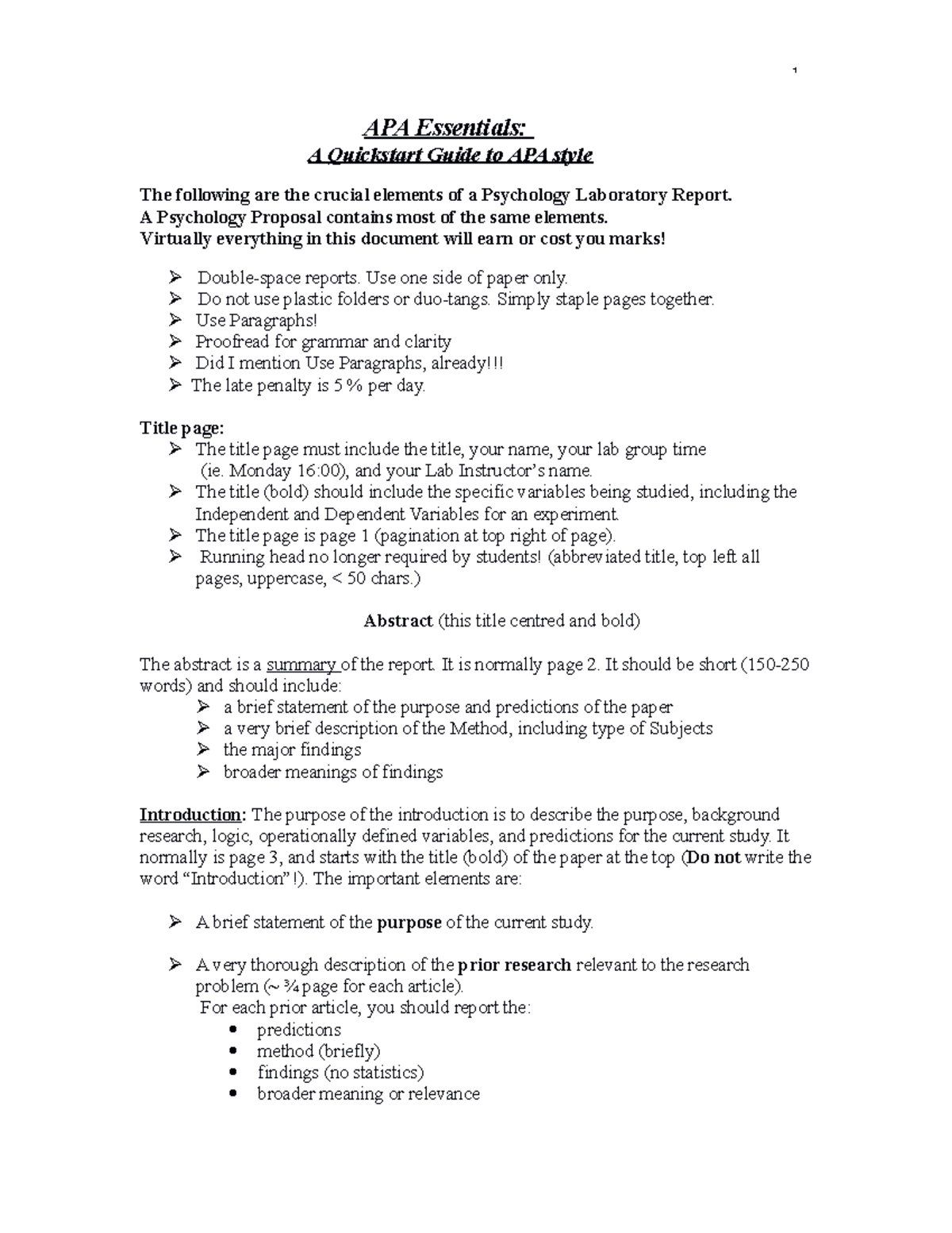 APA Essentials 7th - apa - APA Essentials: A Quickstart Guide to APA ...