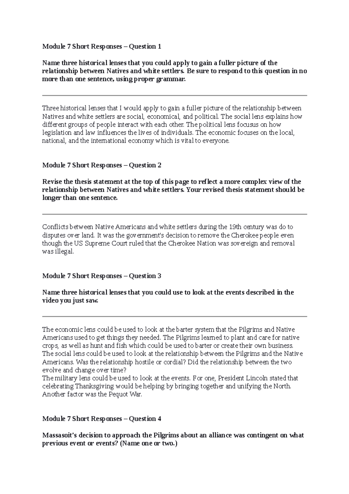 Kayla Diaz HIS 200 Applied History 6 assignment - Module 7 Short ...