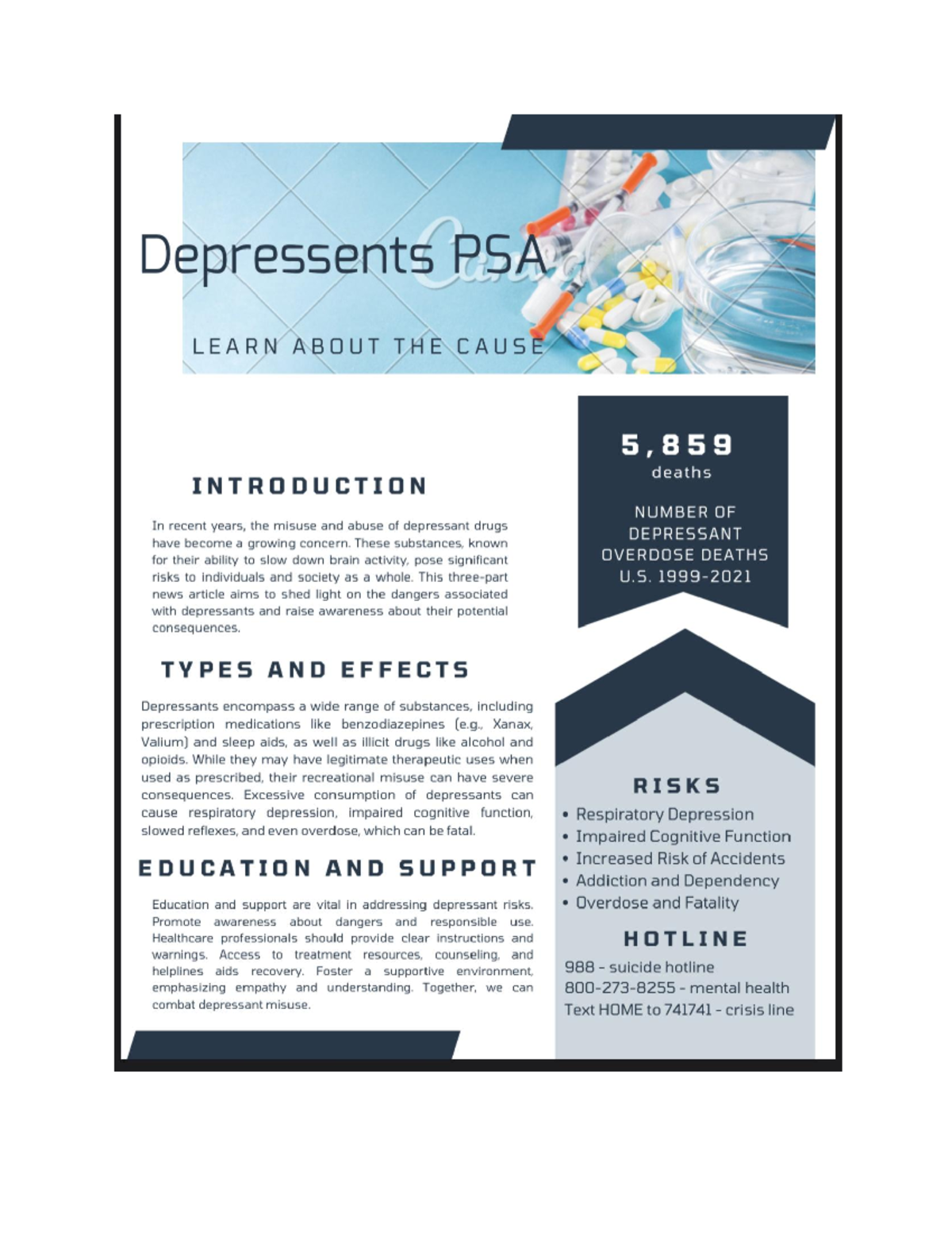 PSA - PSA poster on depression - PSYCH 14 - Studocu