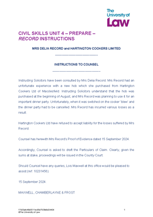 2425 civ unit01 ce01 burden and standard of proof - CIVIL LITIGATION ...