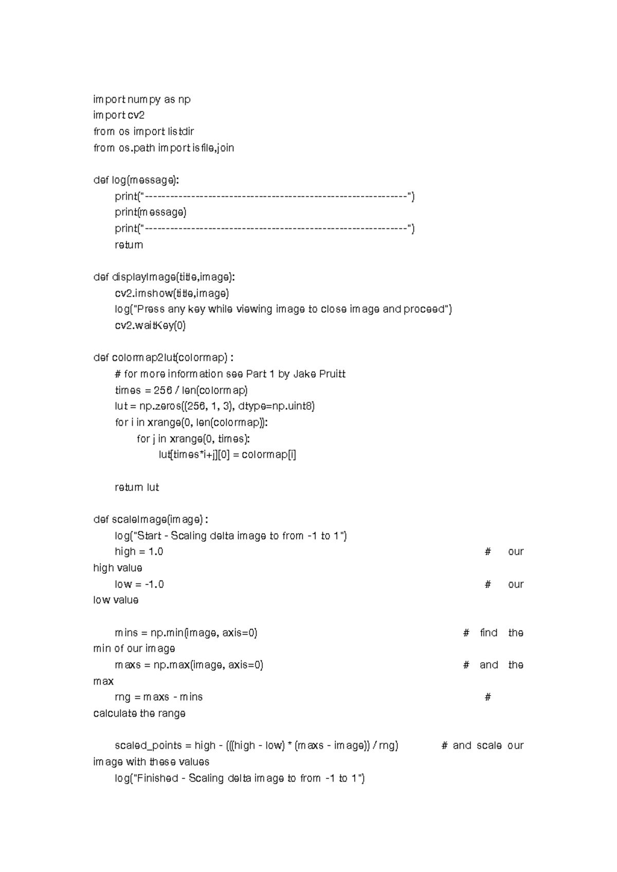 Main - Main - import numpy as np import cv from os import listdir from os import isfile,join def ...