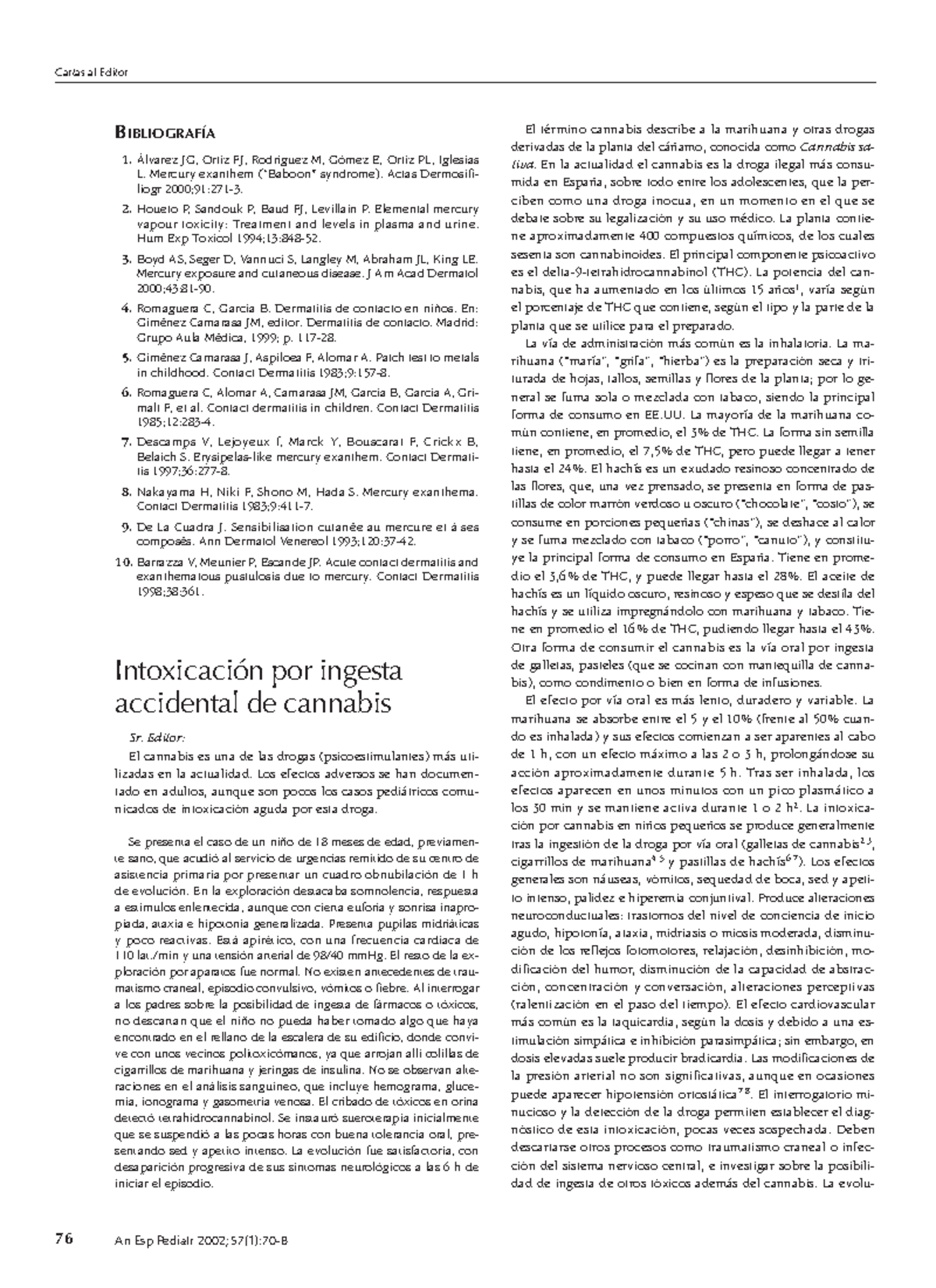 S1695403302779009 - Hola mdkwn dkwke le ekwk ekwk - Cartas al Editor 76 ...