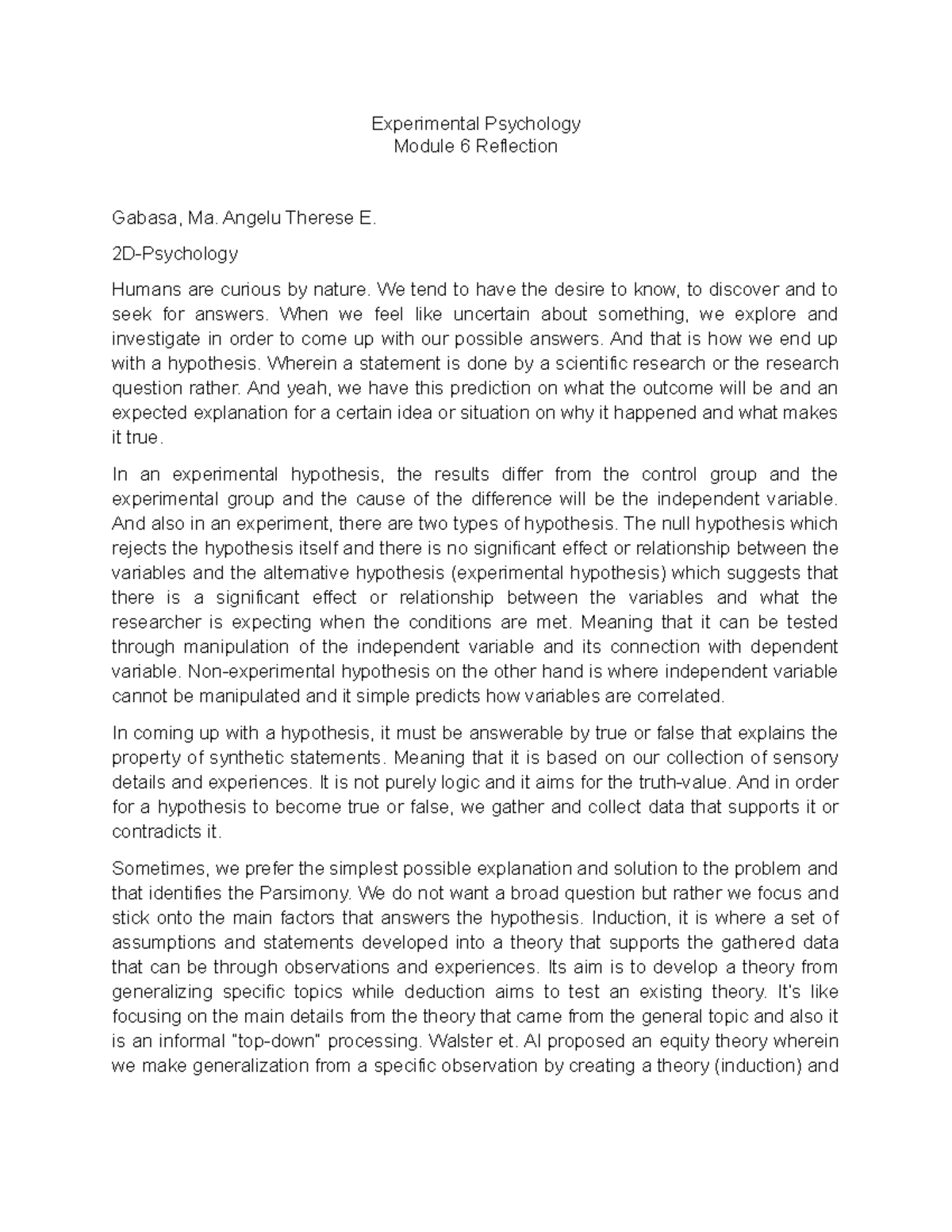 Gabasa, MA. Angelu Therese E. (Module 6 Reflection) - Experimental ...