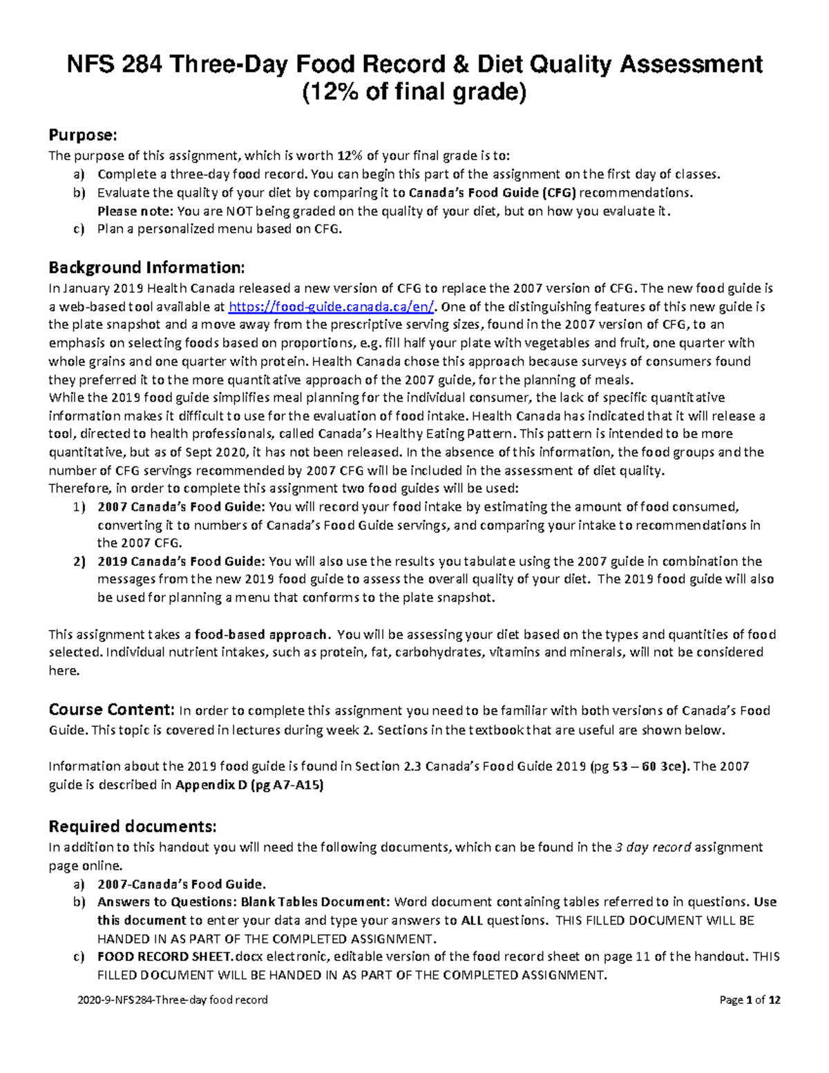 nfs284-2022-three-day-food-record-assignment-nfs-284-three-day-food