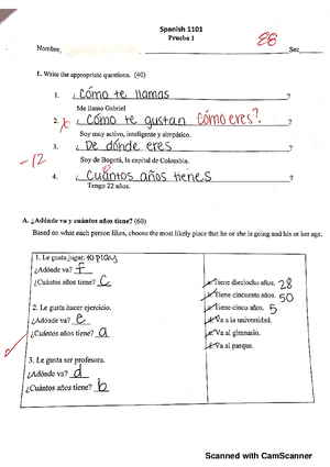 Spanish Chapter 7 Direct Objects Notes - Direct Objects Side Notes: The ...