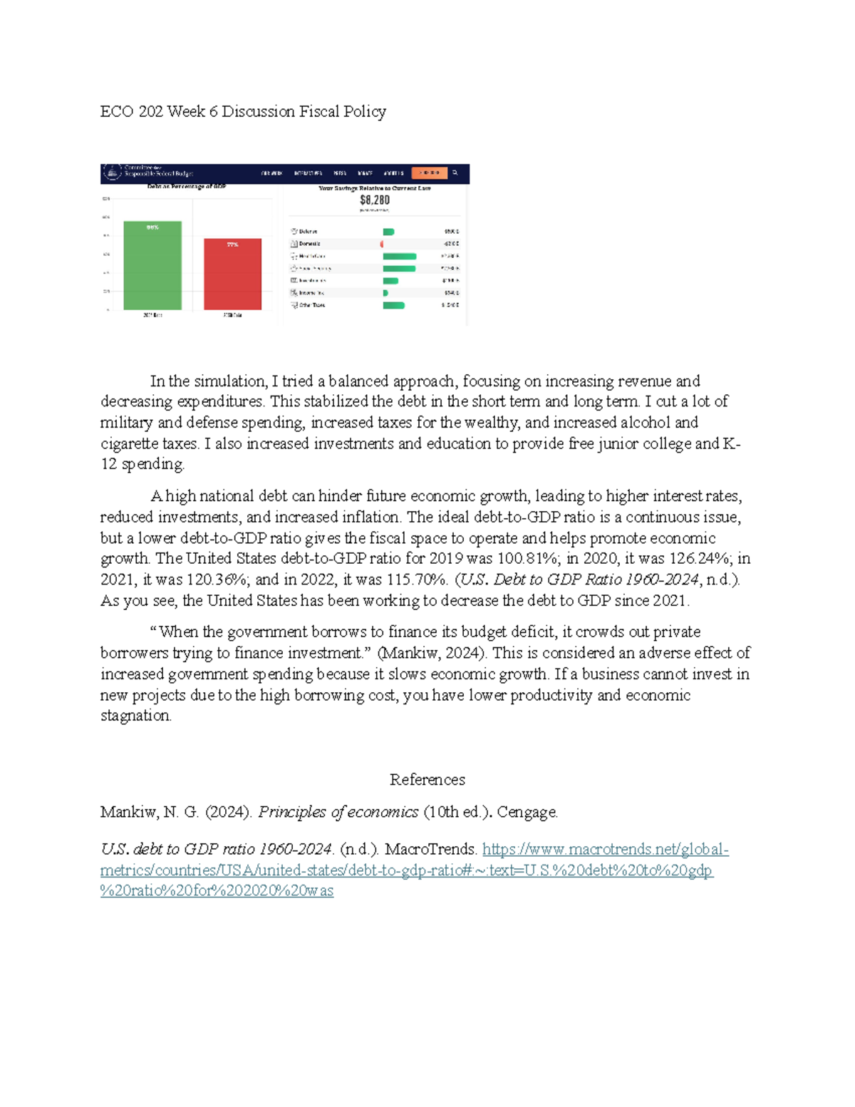 ECO 202 Week 6 Discussion Fiscal Policy - ECO 202 Week 6 Discussion ...