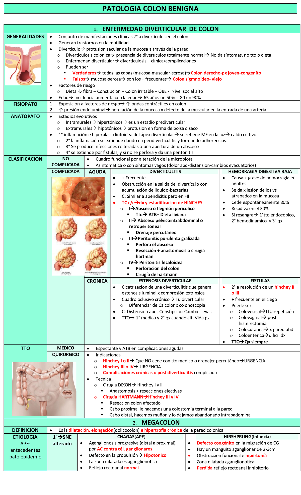 15. Patologia Colon Benigna Y Maligna - 1. ENFERMEDAD DIVERTICULAR DE ...