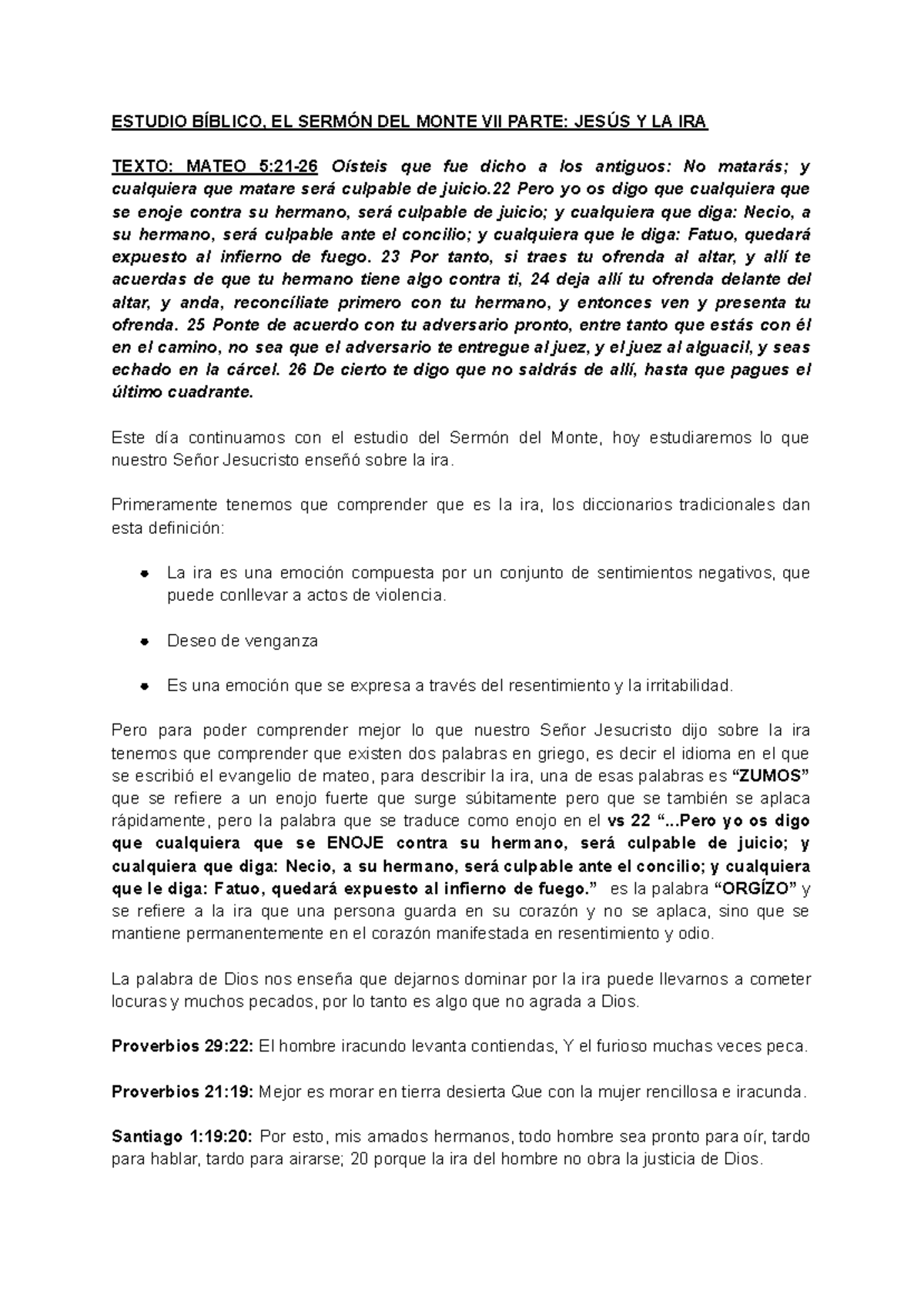 Estudio- Biblico-EL- Sermon-DEL- Monte-VII- Parte - Jesus-Y-LA-IRA ...