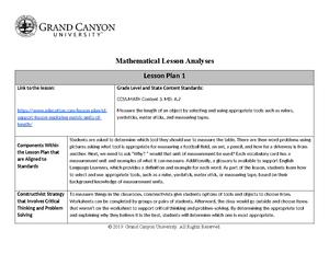 ELM 470 Lesson Planning Effective Strategies - LESSON PLAN TEMPLATE ...