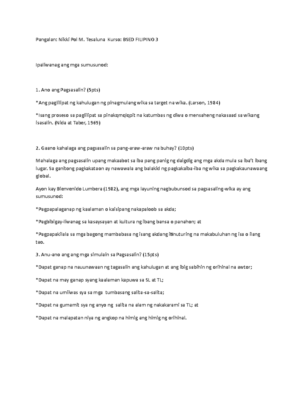 M-ISP G 1 - For download purposes only - Pangalan: Nikki Pol M ...