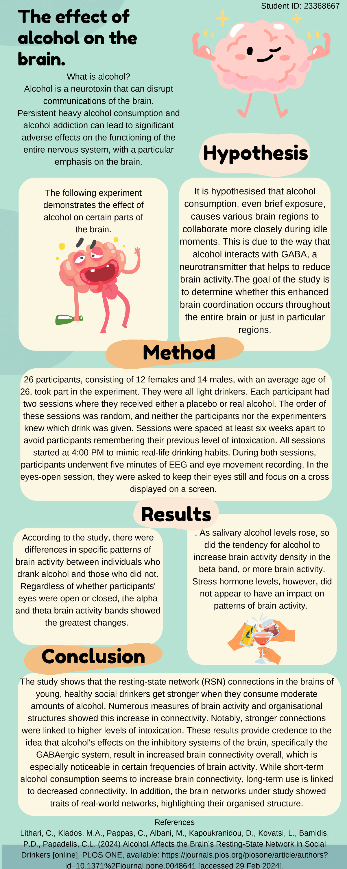 The effect of alcohol on the brain. - According to the study, there ...