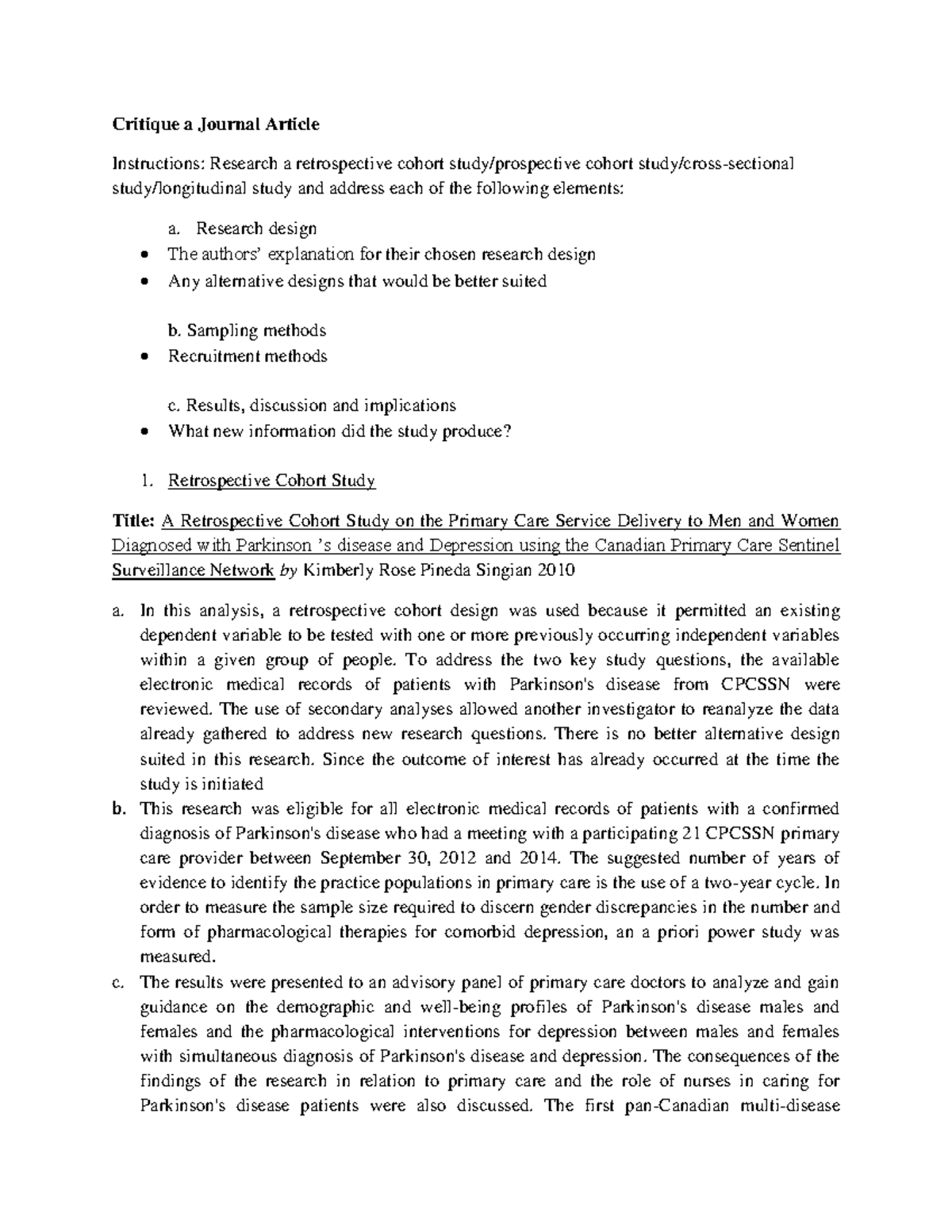 Critique Paper in Professional Ethics - Critique a Journal Article ...