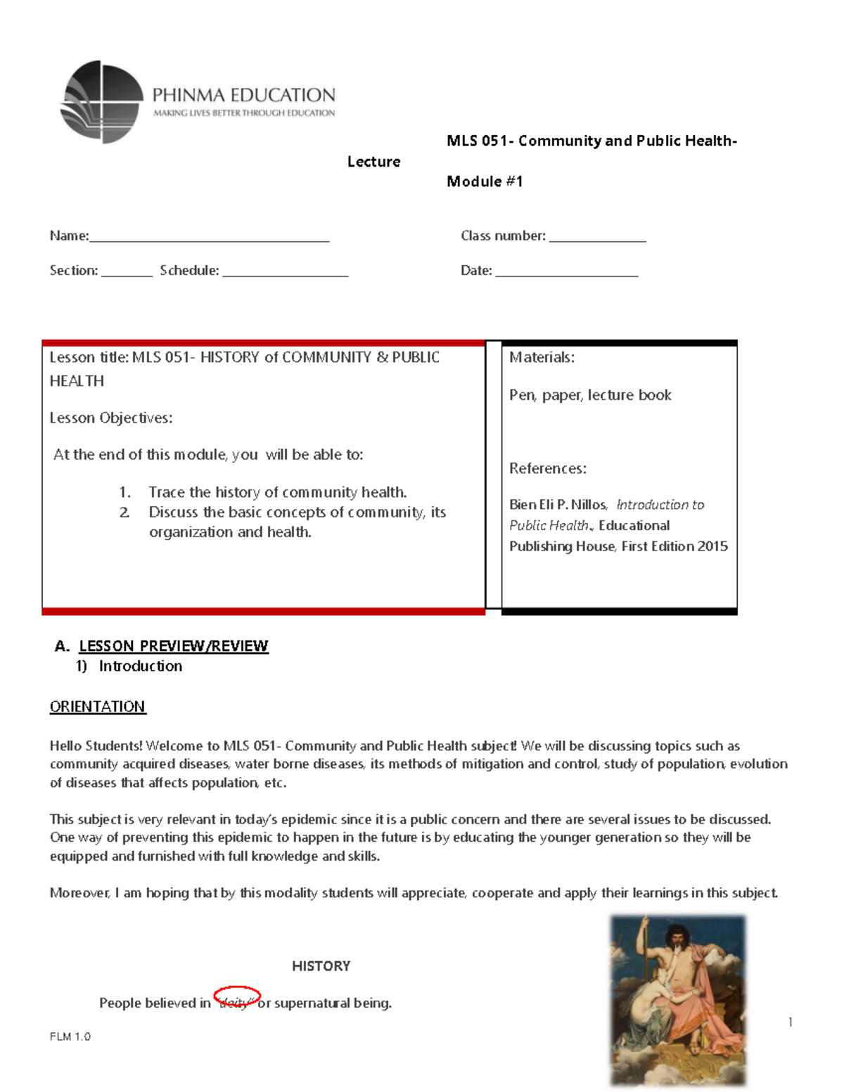 Copy of 1ST SAS Module - mls 051 - Lecture Module Name