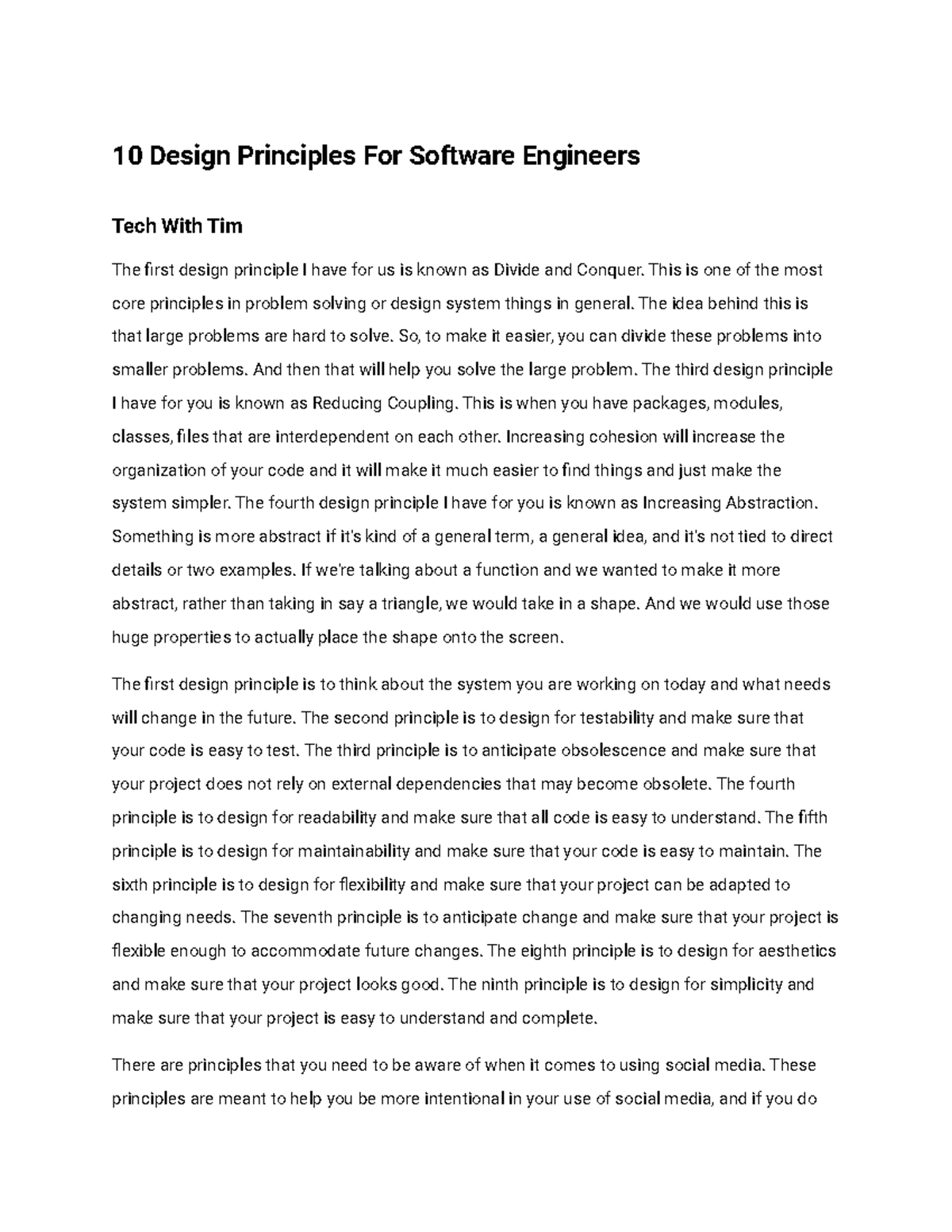 10 Design Principles For Software Engineers - This is one of the most ...