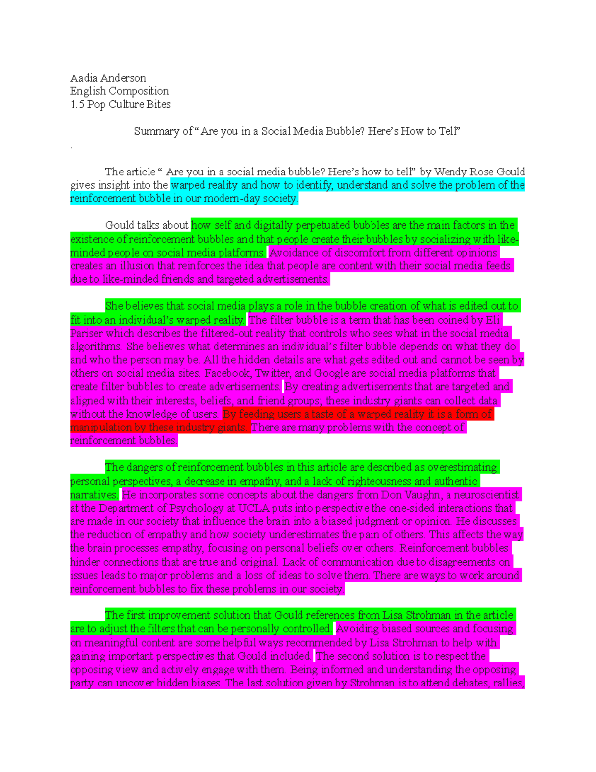 Check Your Flow Aadia Anderson English Composition 1 Pop Culture