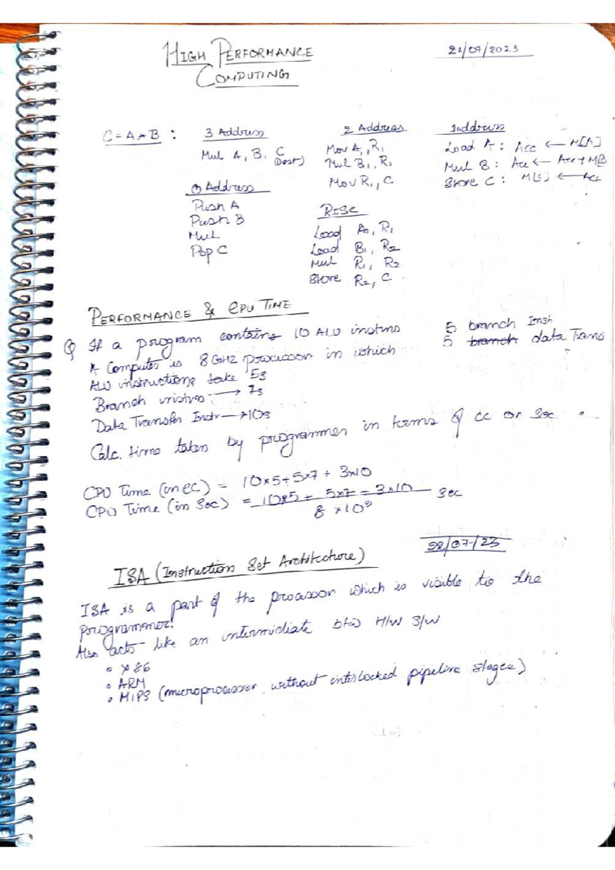Hpc notes - HIgh performance computer architecture - Studocu