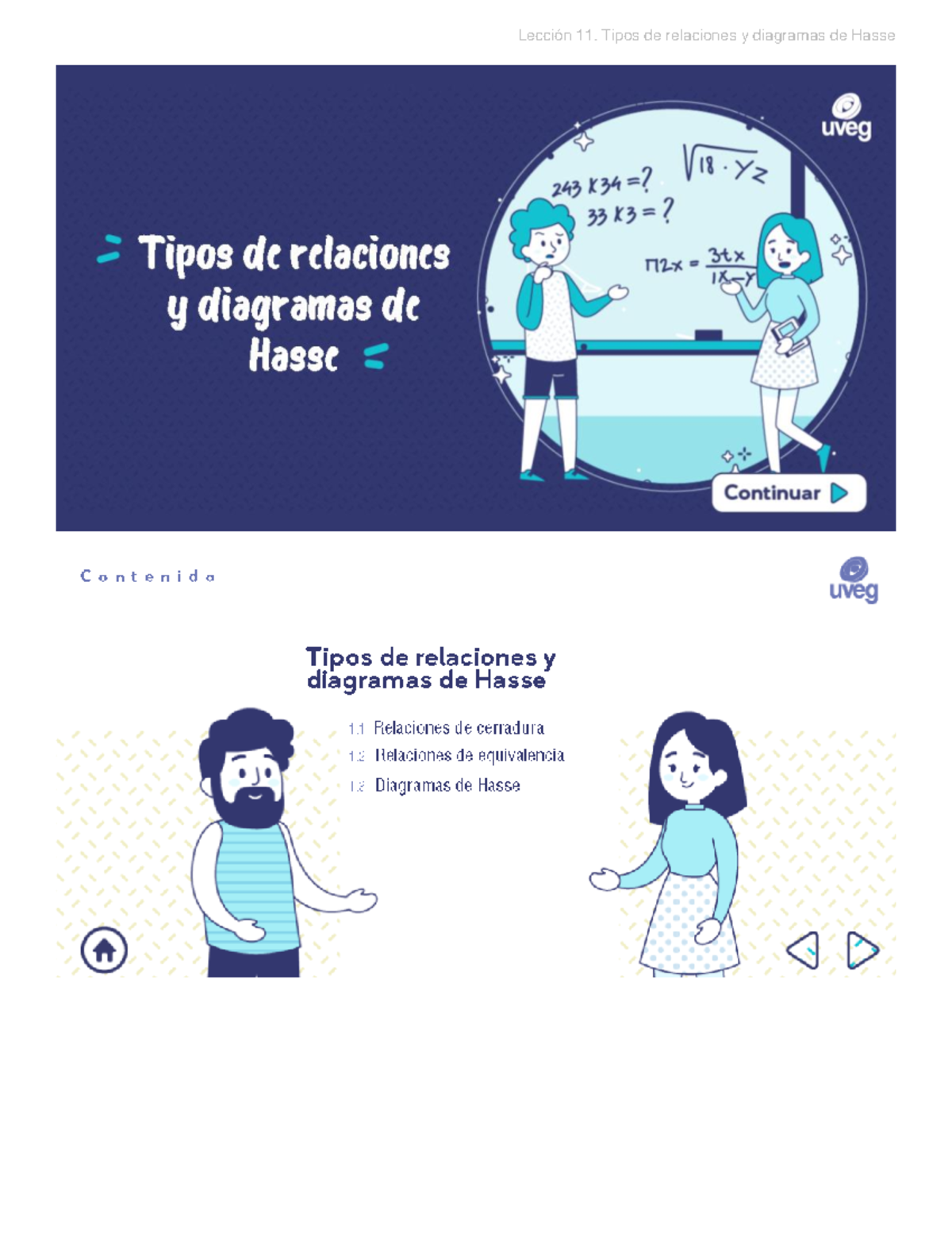 Lección 11. Tipos de relaciones y diagramas de Hasse - Matemáticas ...