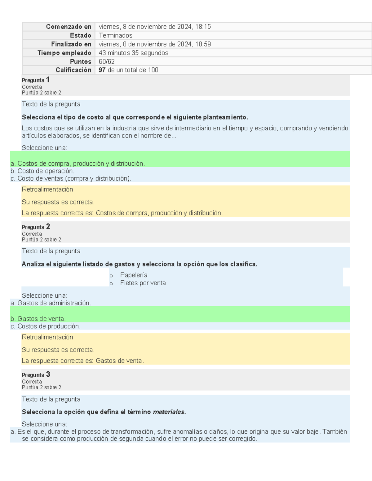 Examen final Contabilidad de Costos - Comenzado en viernes, 8 de noviembre de 2024, 18: Estado ...