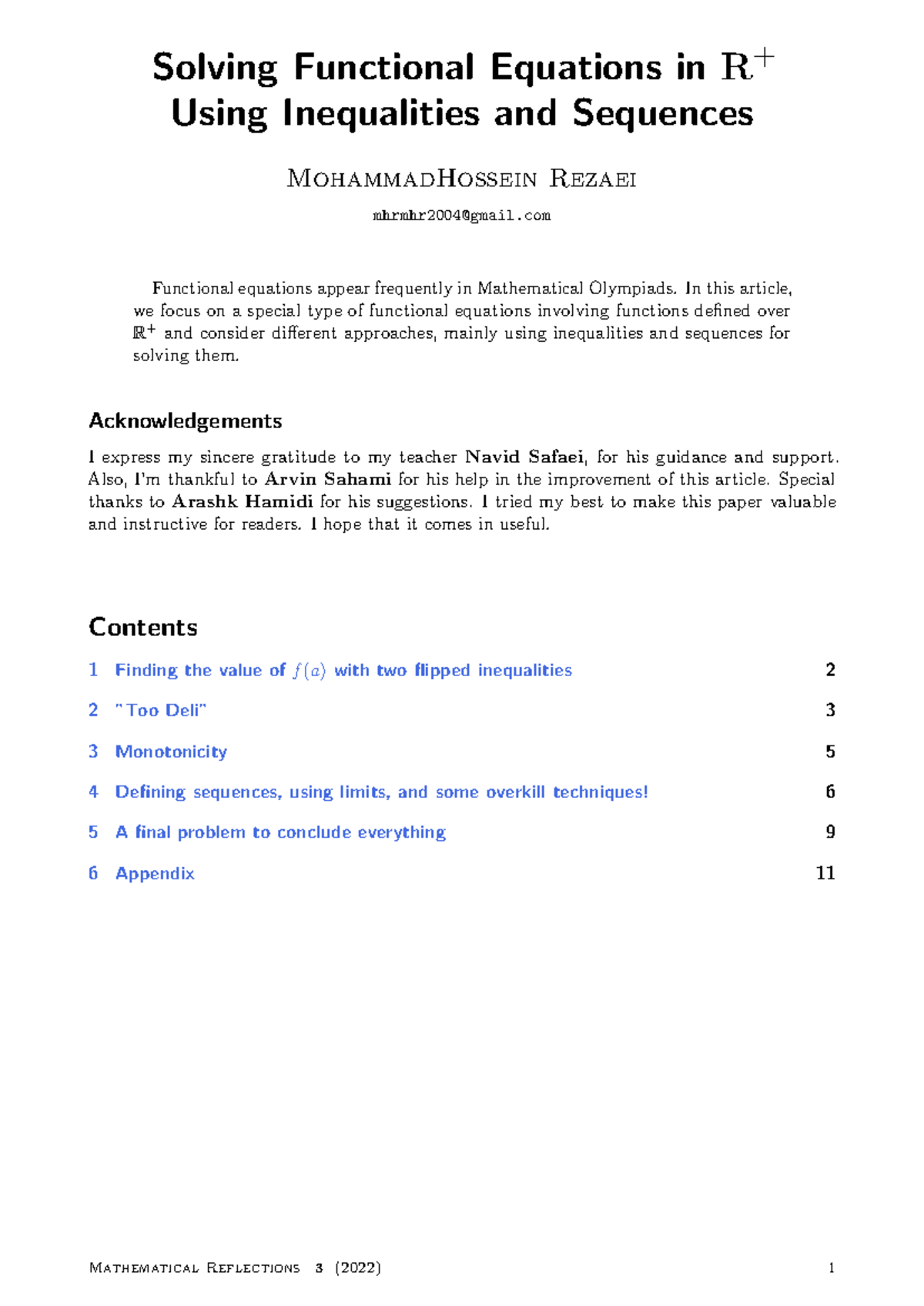 Mr 3 2022 solving functional equations in r+ - Solving Functional ...