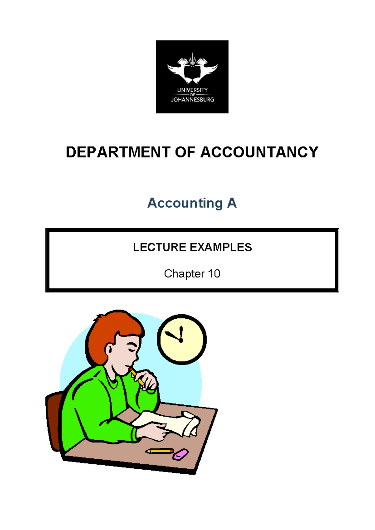 Acc A Chapter 10 lecture examples - DEPARTMENT OF ACCOUNTANCY ...