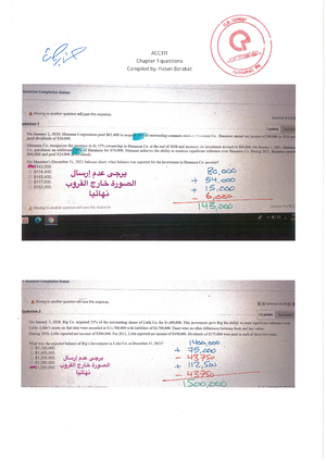 ACC-311 Chapter 5 Review Notes and Practice Problems with answer - ACC ...