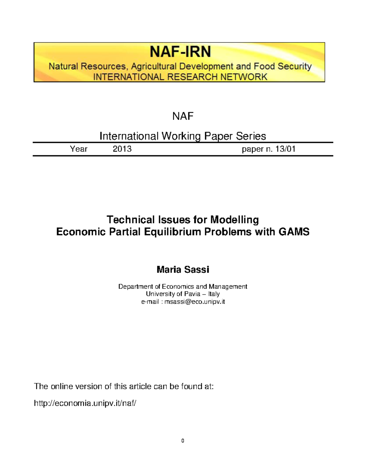 1. Basic concepts - Riassunti Quantitative - NAF International Working ...