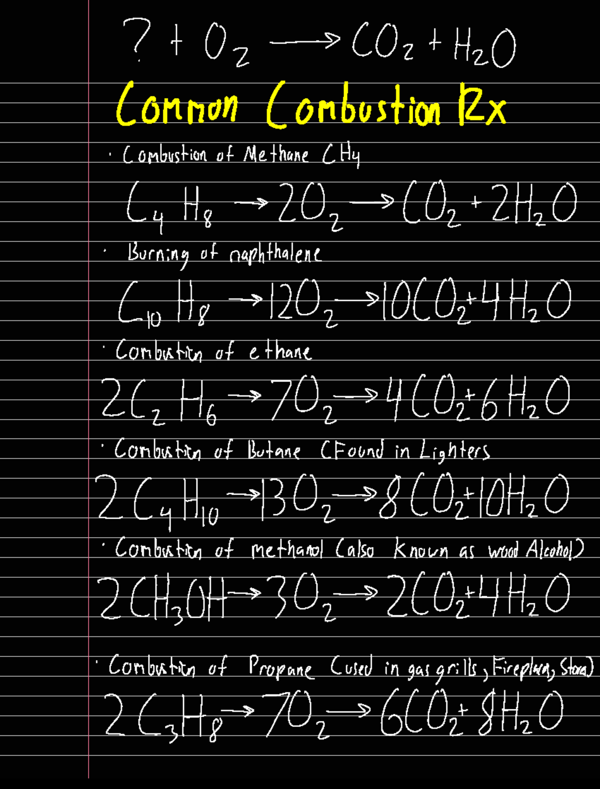 Balancing combustion reactions - CHM 2045 - Studocu