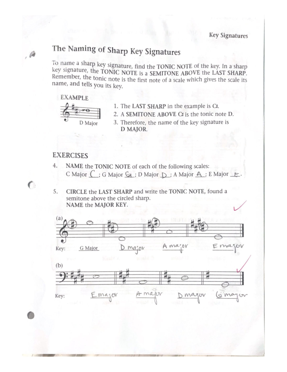 Music Theory Key Signatures - Studocu